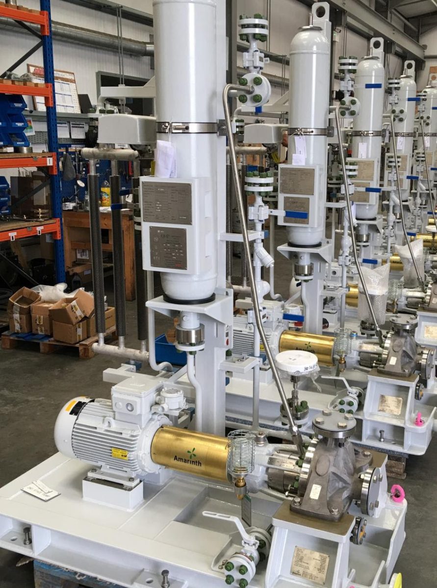 Amarinth clinch order for API 610 OH2 pumps for Karachaganak Field