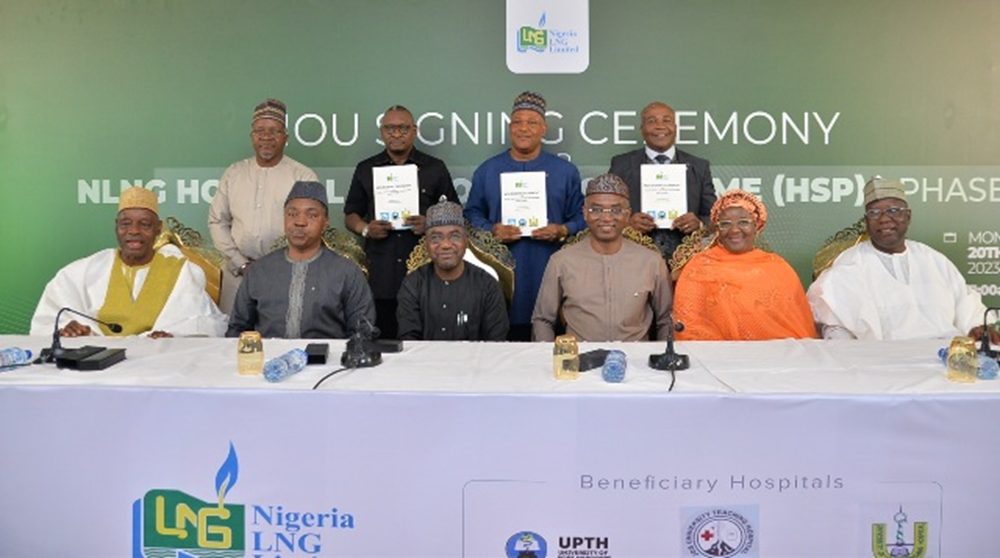 NLNG signs MOU with three University Teaching Hospitals