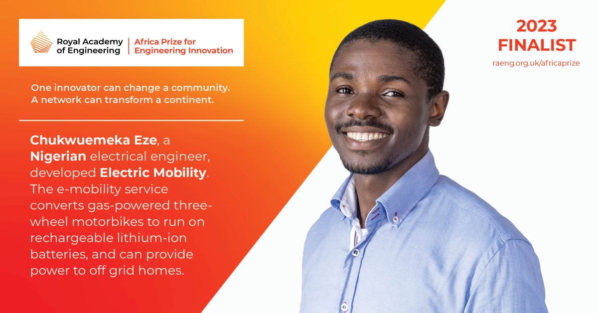 Nigerian among 4 Africa Prize for Engineering Innovation 2023 finalists