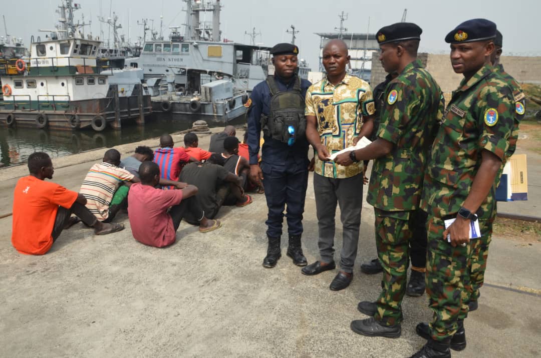 Oil theft: Navy hands over 11 suspects to NSCDC