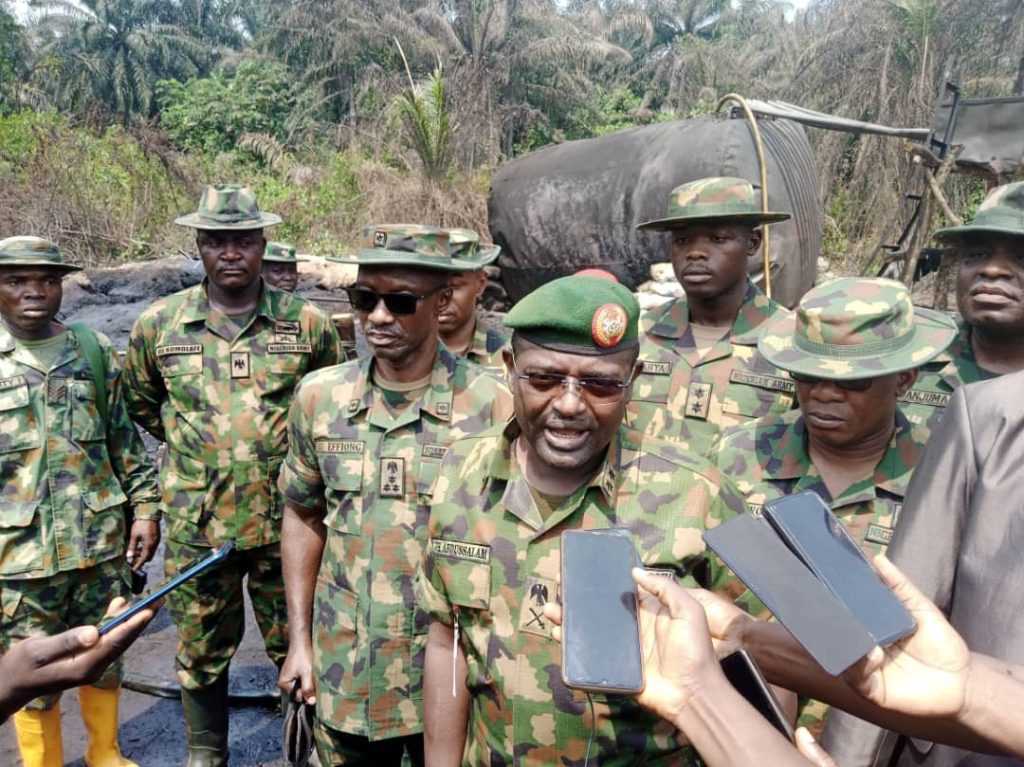 Army uncovers 2.8m litres capacity illegal refinery in Rivers