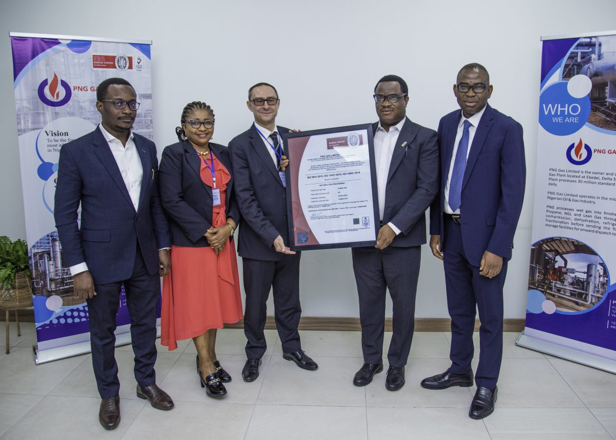 PNG Gas achieves ISO 9001, ISO 14001 and ISO 45001 certification