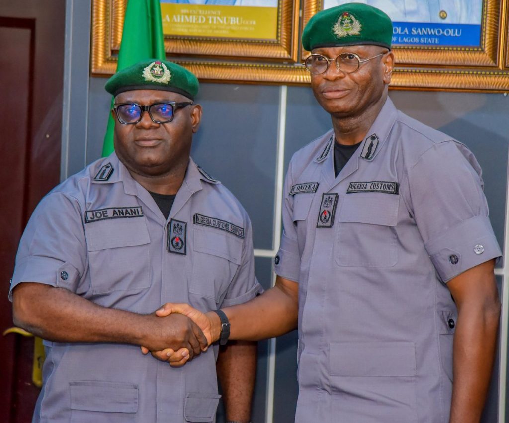 Change of baton at Tincan Customs Command